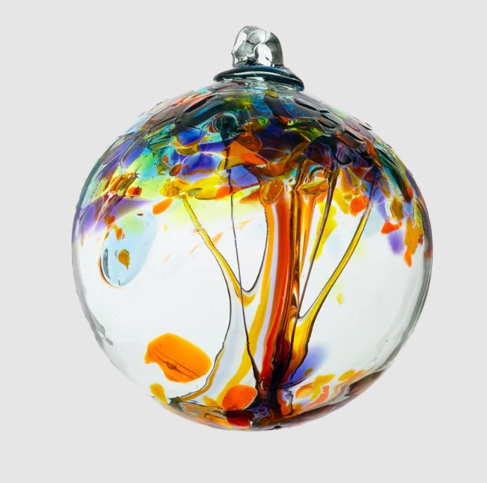 Glass Orb - Tree of Happiness – Sunset Nursery